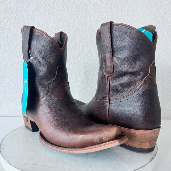 Lane boots | Shoes | Laneemma Jane Short Womens Cowboy Boots Cognac Brown Western Ankle Snip Toe ...